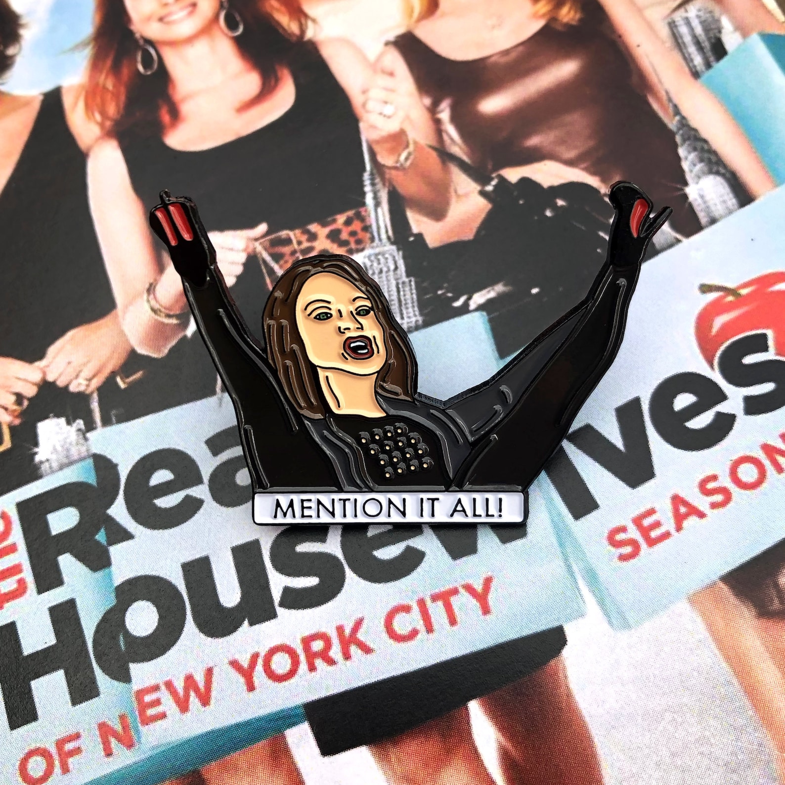Bethenny Frankel Enamel Pin - "mention It All!" - Real Housewives of ...