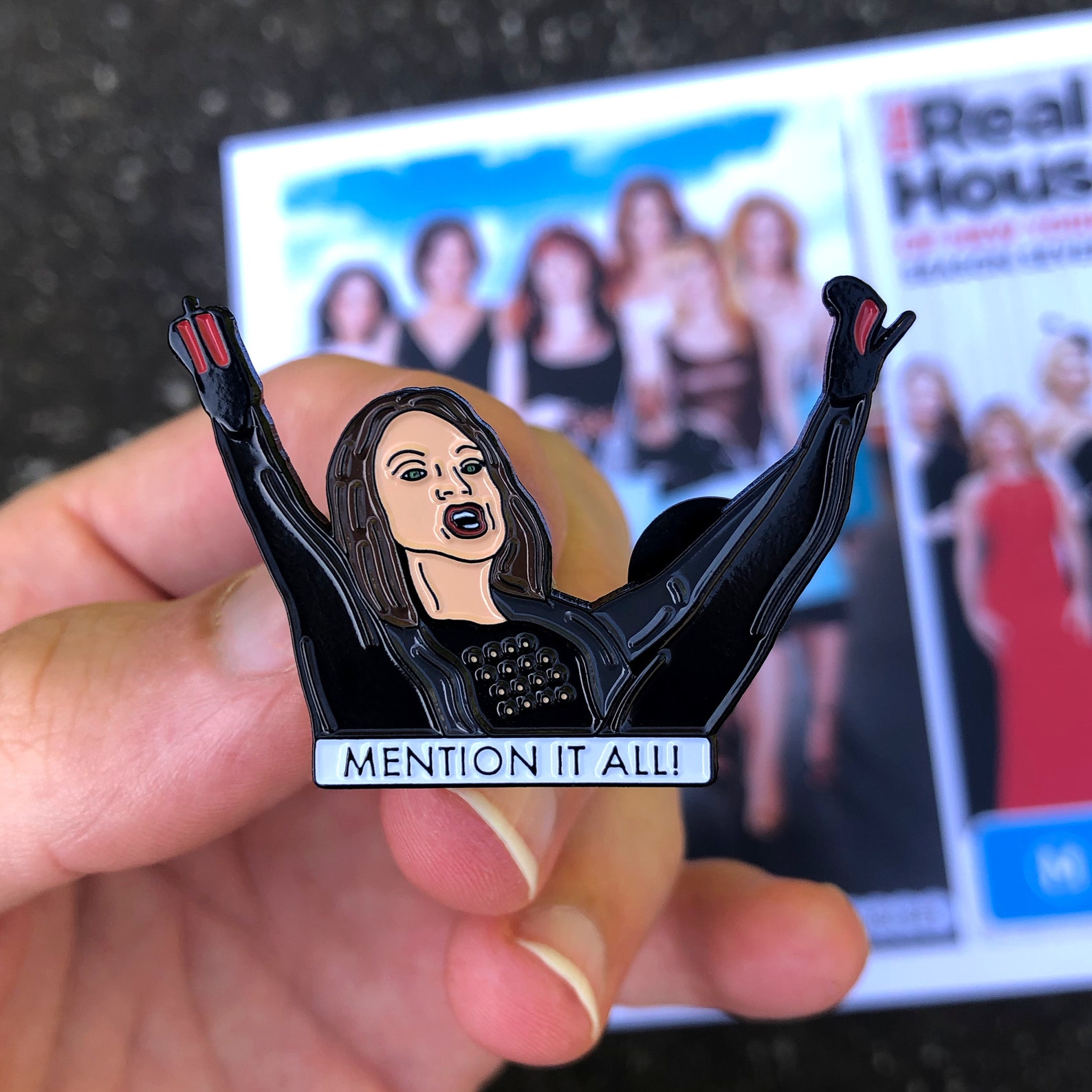 Bethenny Frankel Enamel Pin - "mention It All!" - Real Housewives of ...