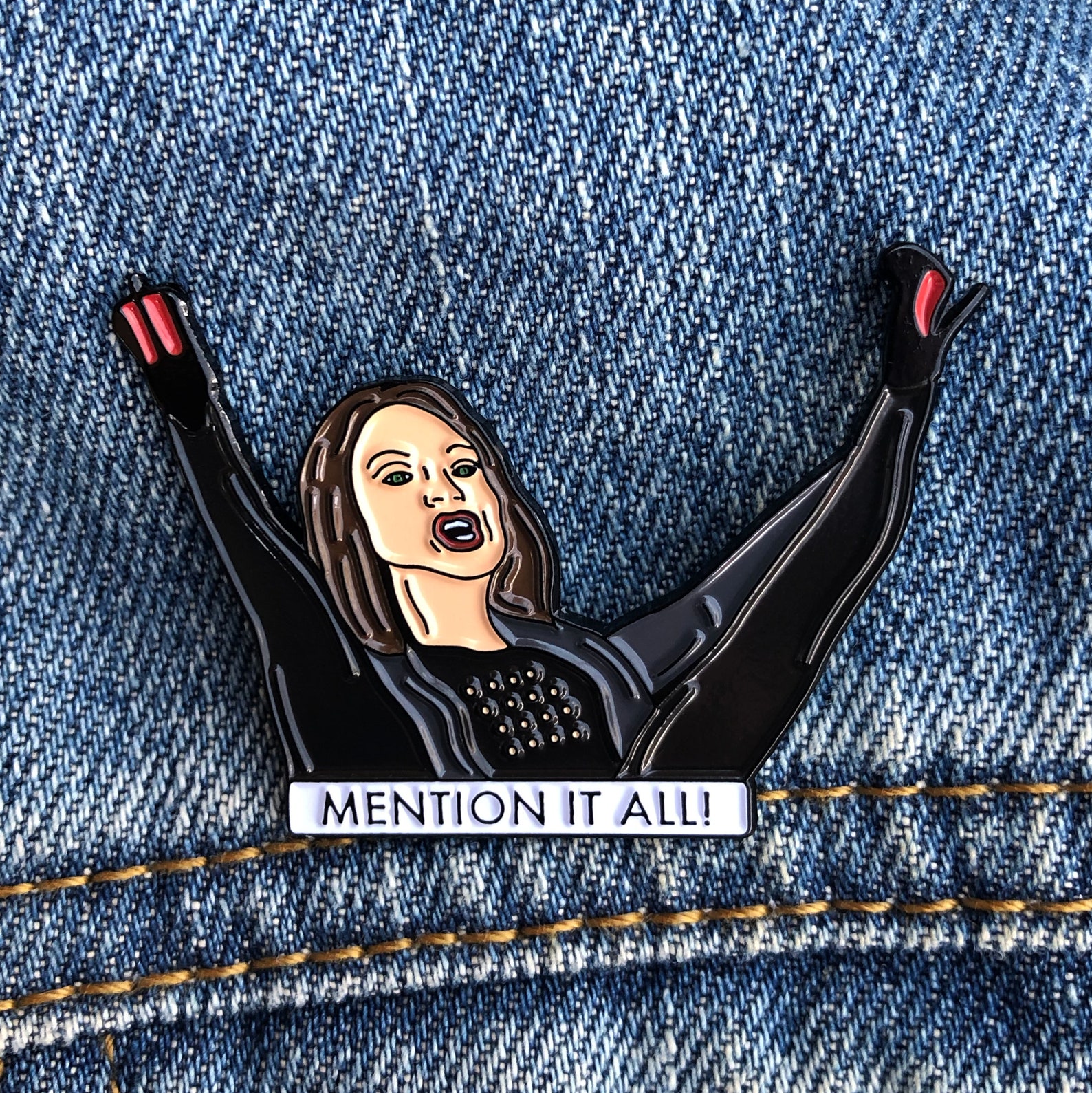 Bethenny Frankel Enamel Pin - "mention It All!" - Real Housewives of ...