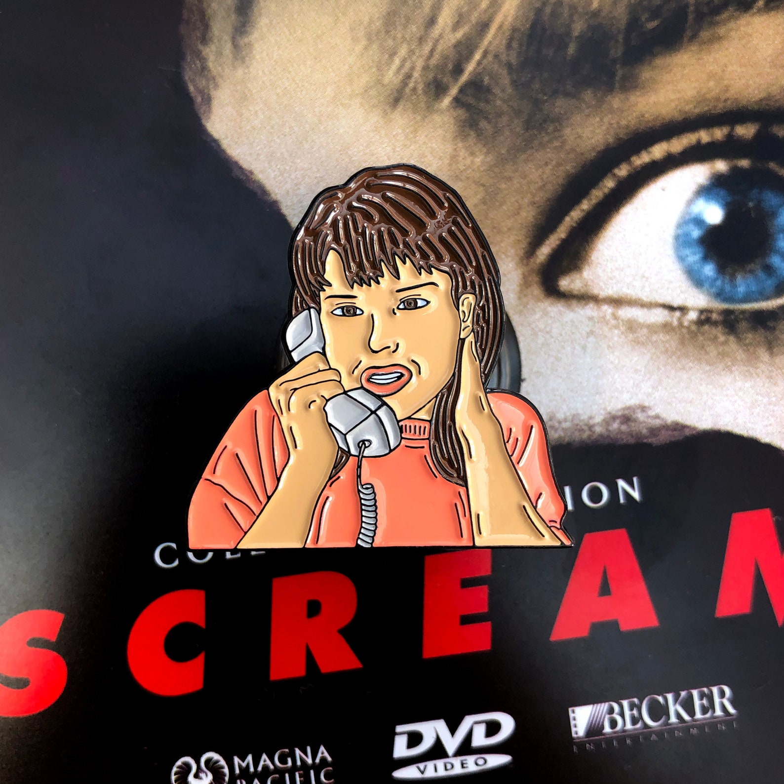 Hello Sidney Soft Enamel Pin SCREAM Wes Craven Sidney - Etsy