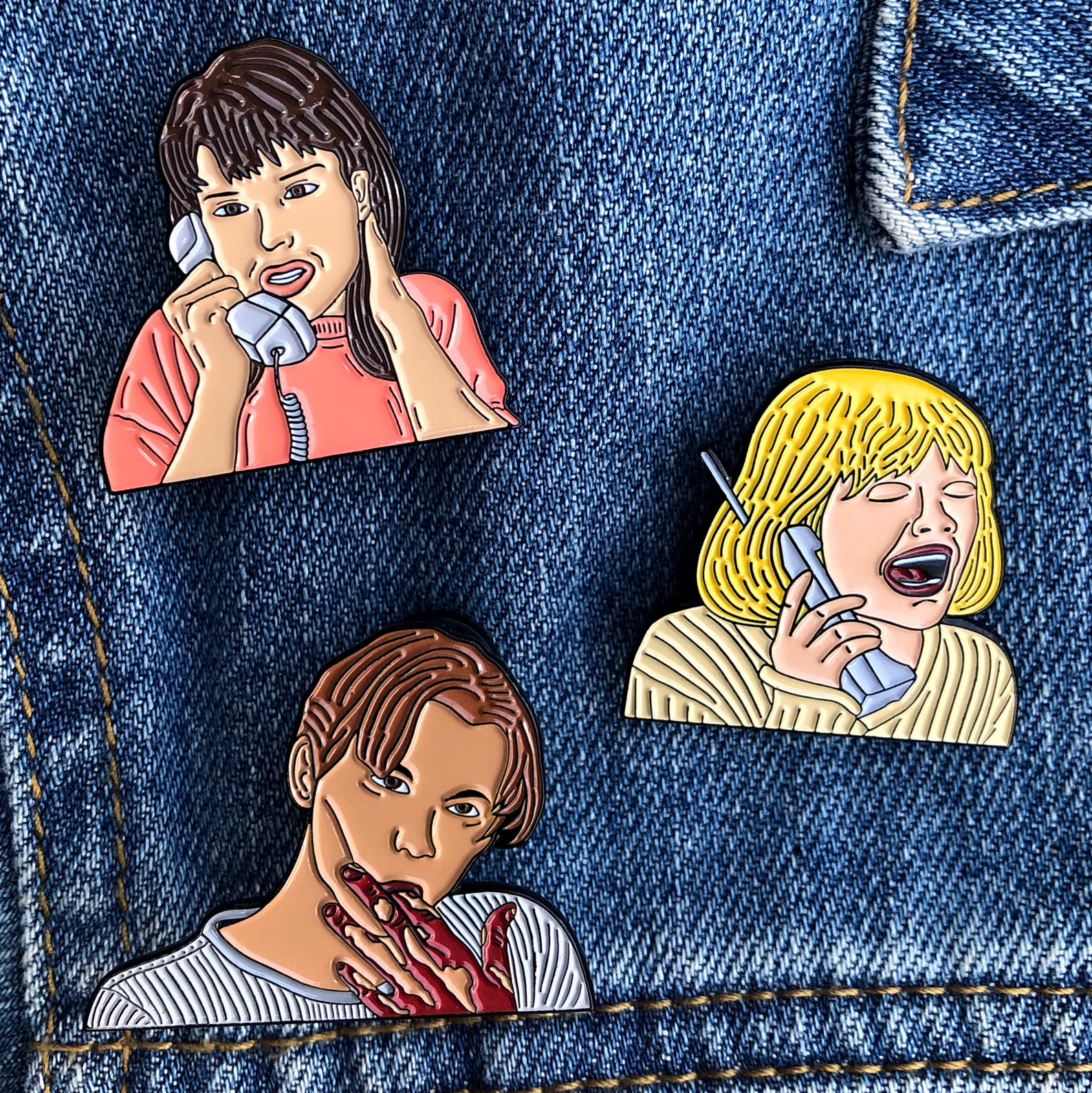 Hello Sidney Soft Enamel Pin SCREAM Wes Craven Sidney - Etsy