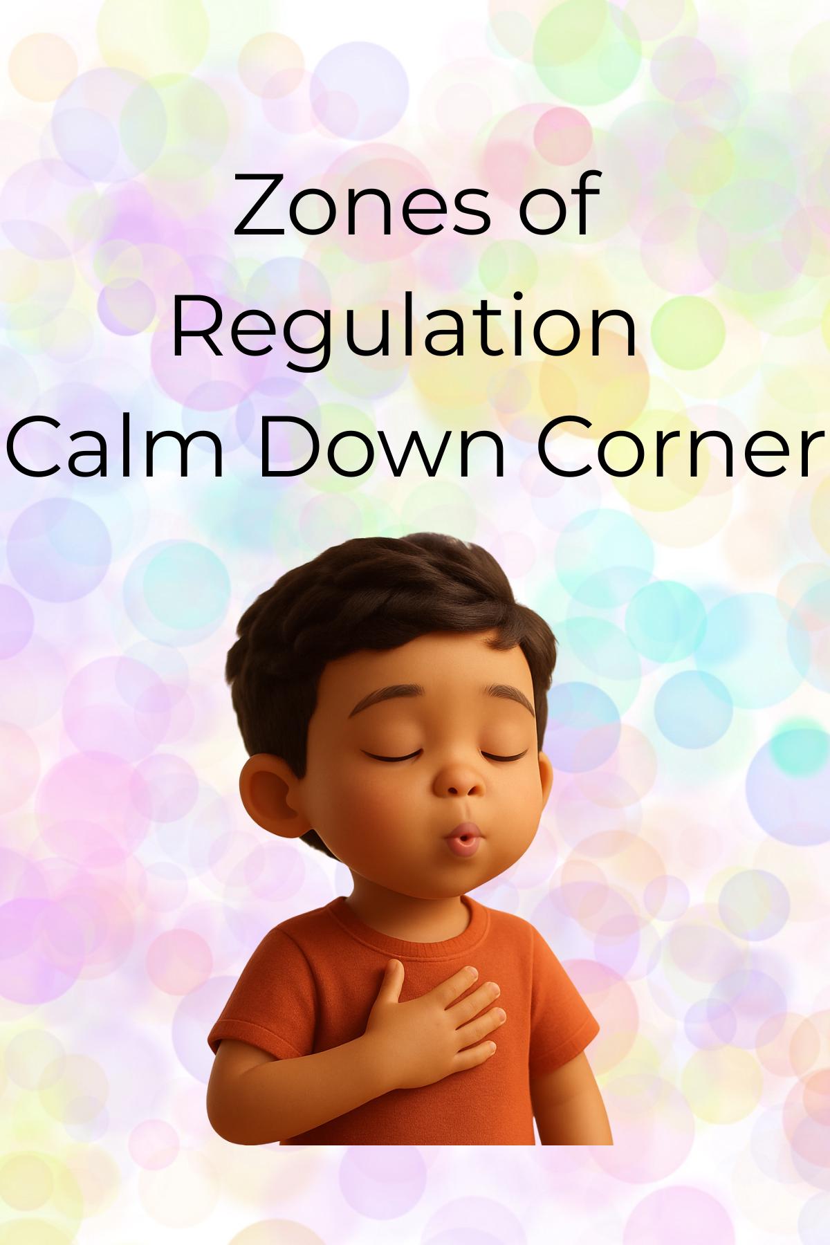 Sel/zones of Regulation Calm Down Corner Resource - Etsy