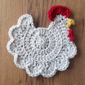 Chicken / Hen Coasters - Set of 4, Farmhouse Decor, Rooster ...