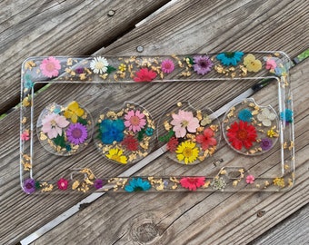 Floral License Plate - Etsy