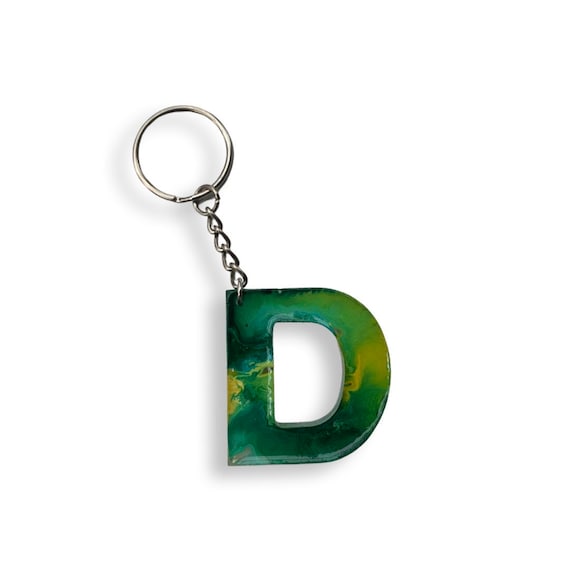 Letter D Keychain - Etsy