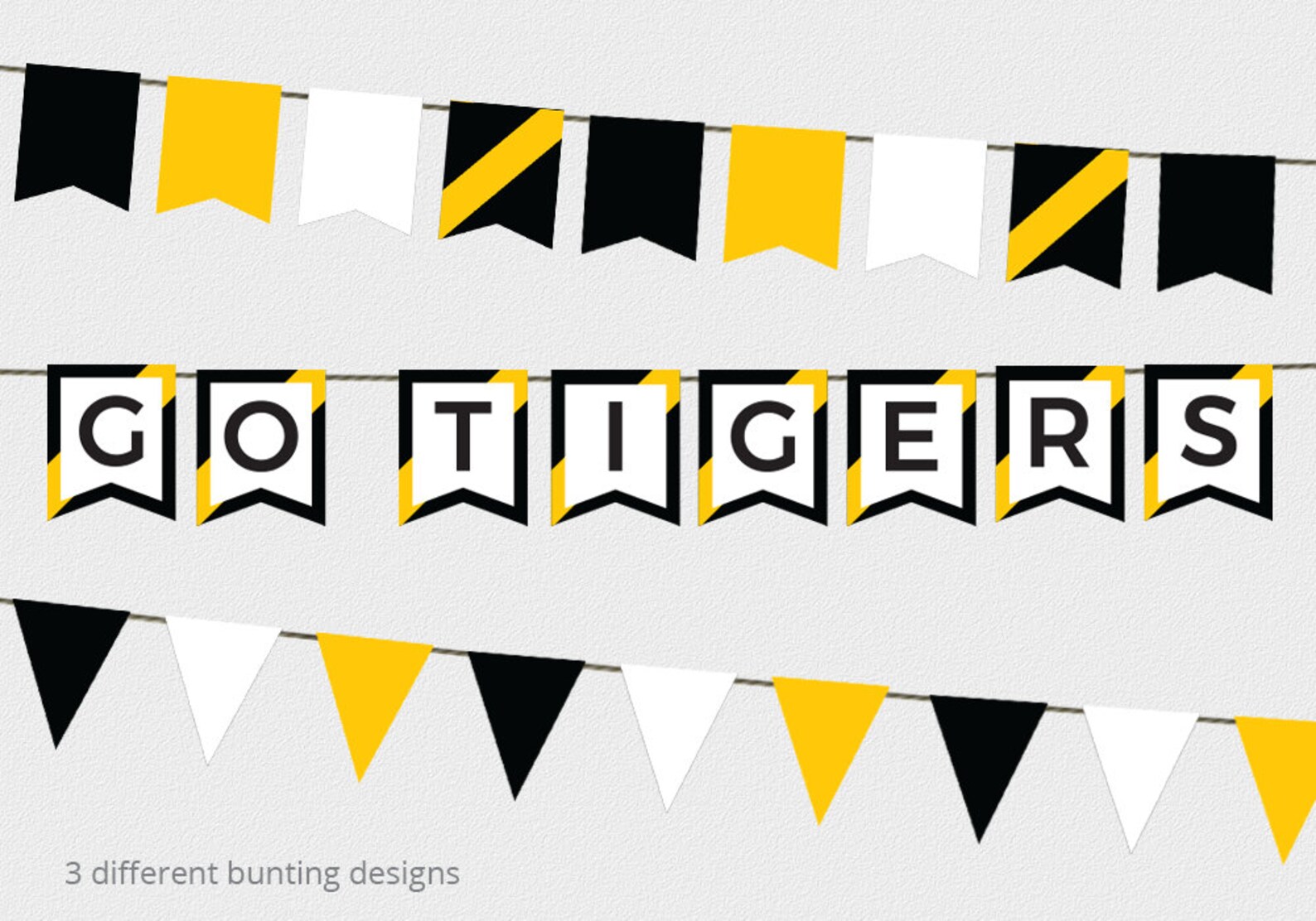 AFL Bunting Richmond Tigers Decorations AFL Grand Final Decorations ...