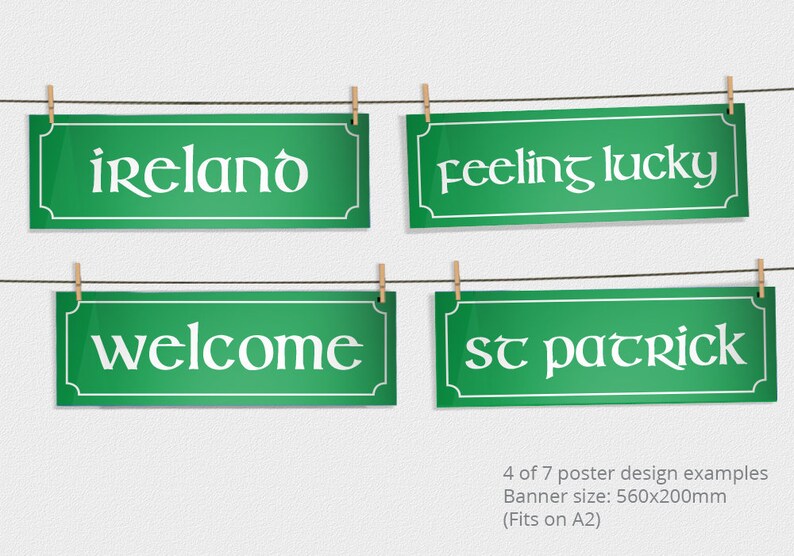 Complete St Patricks Day Party Printable Decorations - Saint Patricks ...