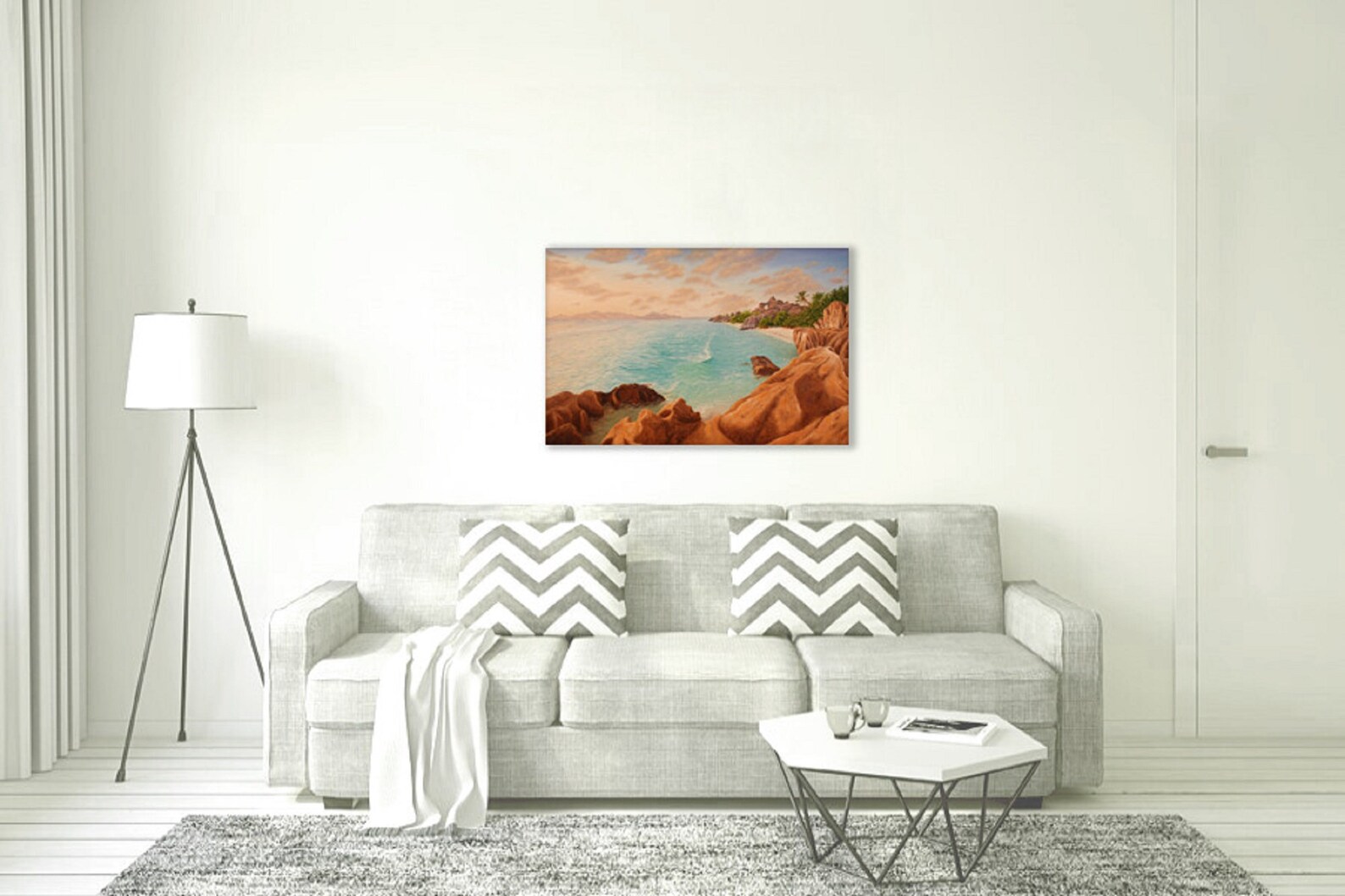 Andriy Pistun Original Paintings, Seychelles Painting, Sea Oil Painting ...