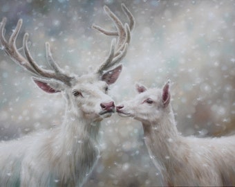 Winter Animals Painting - Etsy