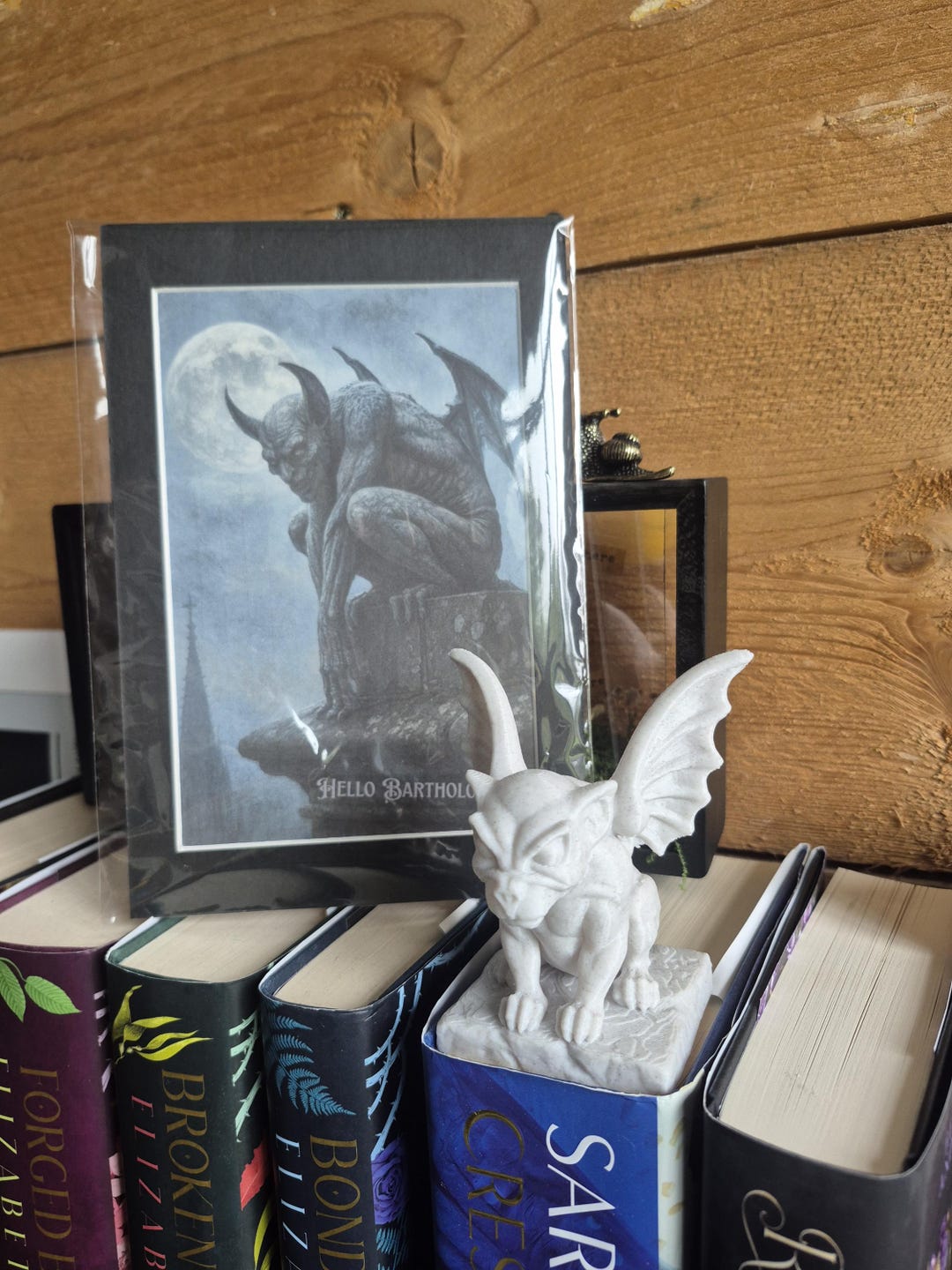 FANTASY GARGOYLE Bartholomew Art Print, With Matching Gargoyle Statue ...