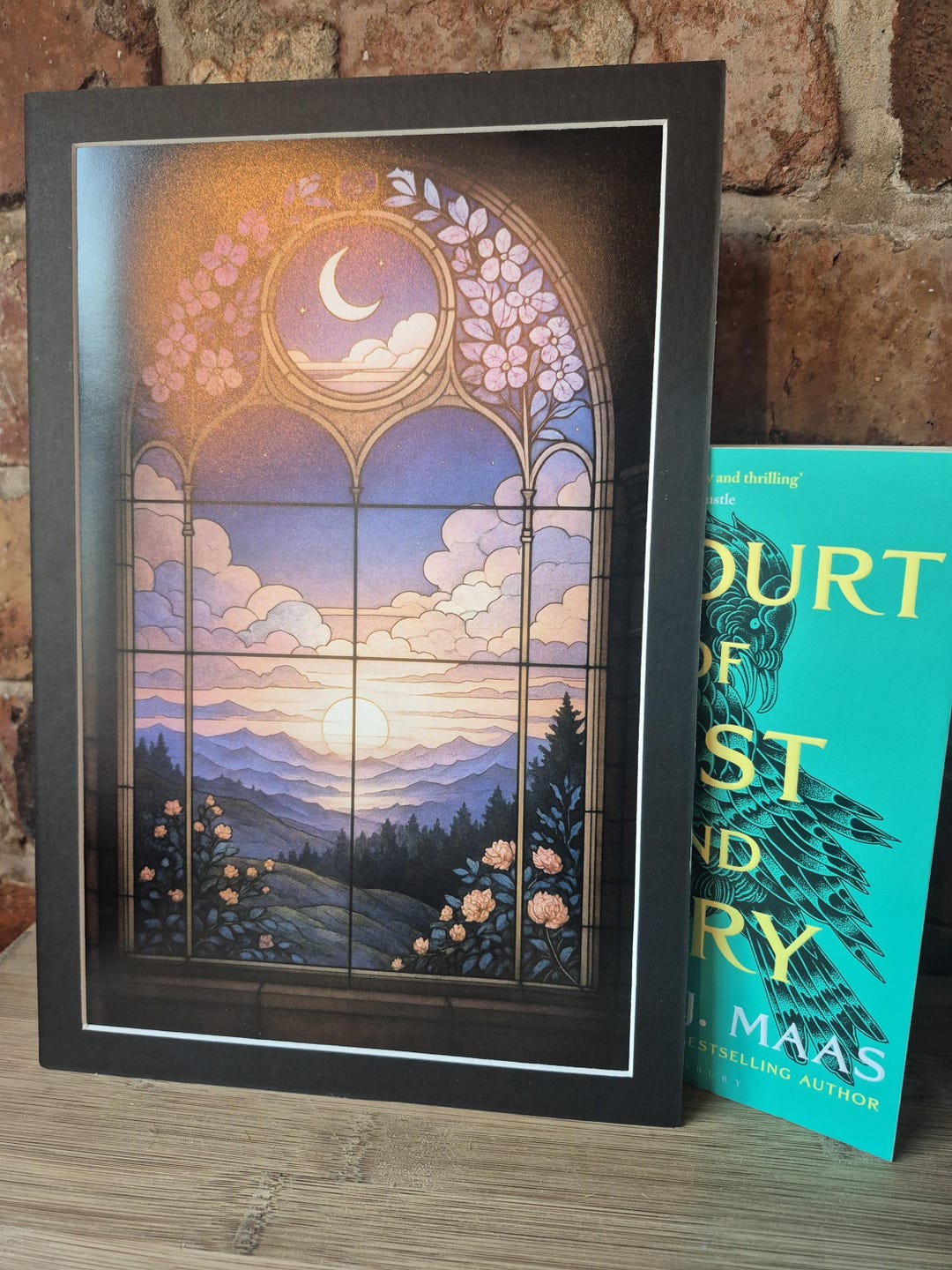 House of Wind Stained Glass Window Theme Art, Fantasy Book Inspired ...