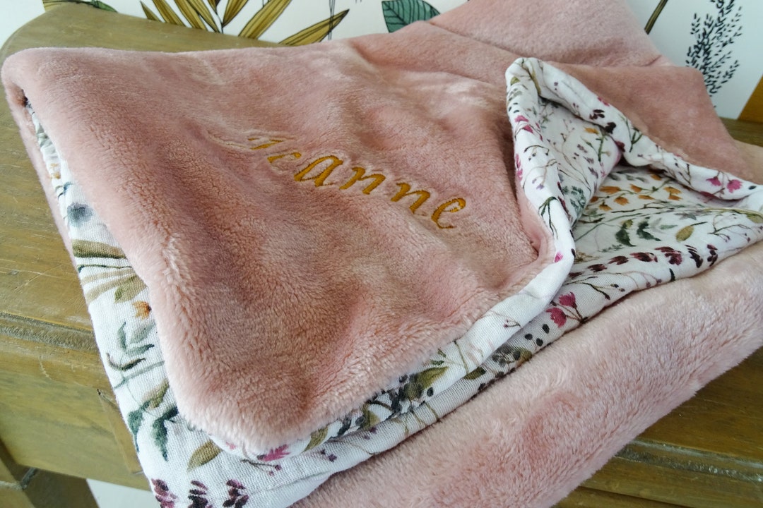Couverture bébé personnalisée Couverture bébé brodée - Etsy France