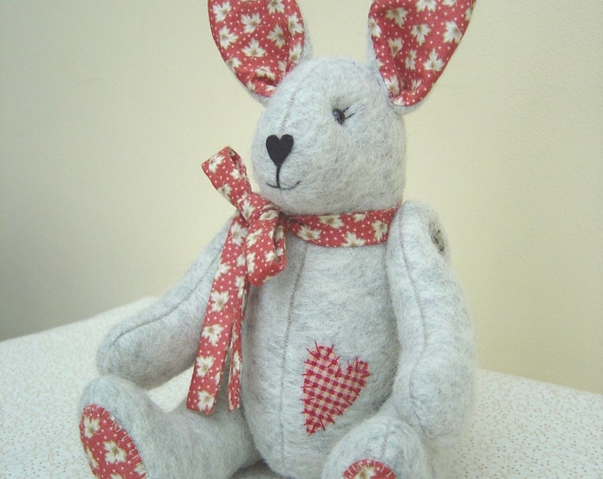 Sewing Pattern for Jointed Toy Bunny Rabbit With Full Size Paper ...