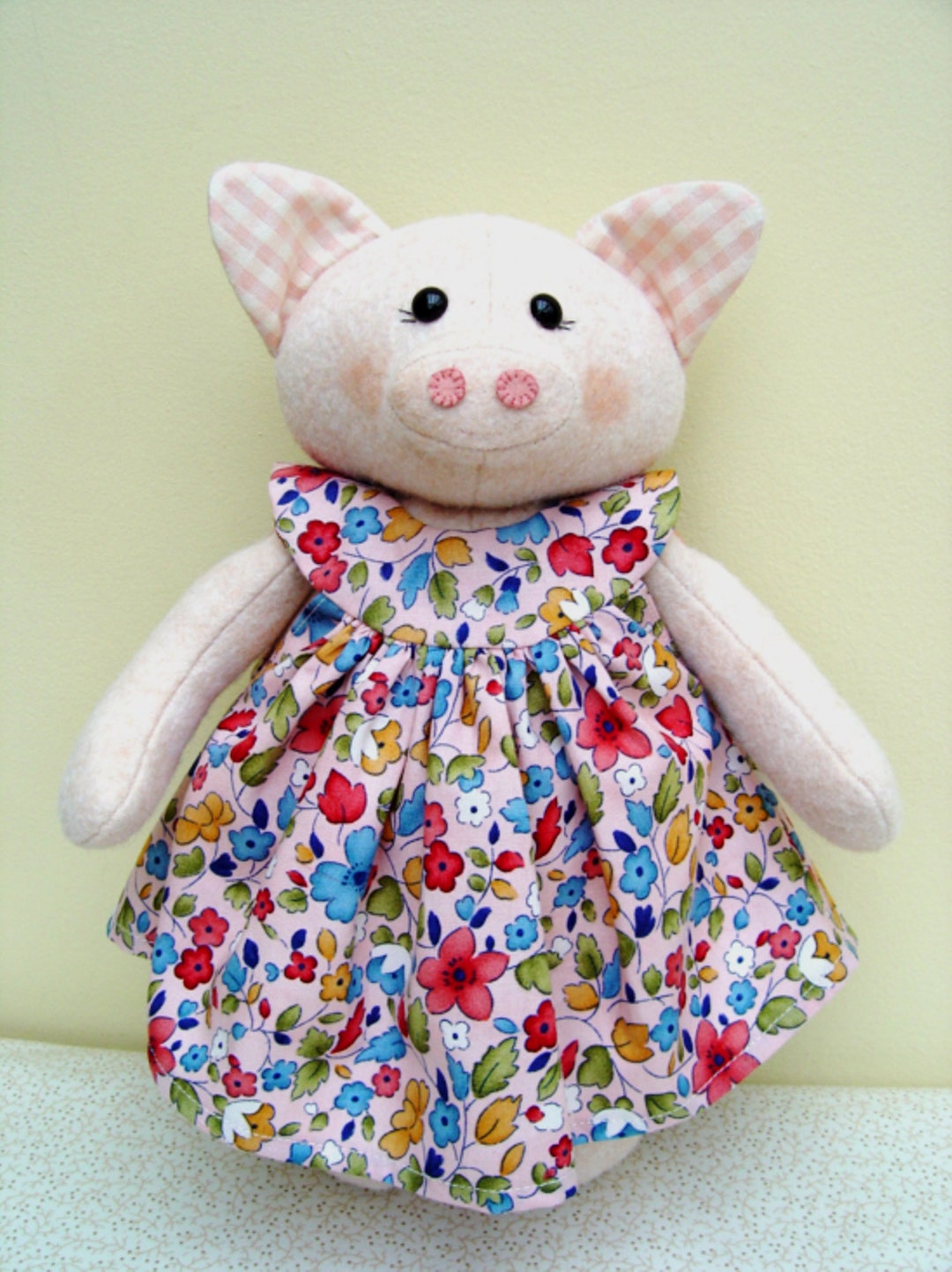 Toy Pig Sewing Pattern Full Size Paper Pattern and Instructions for ...