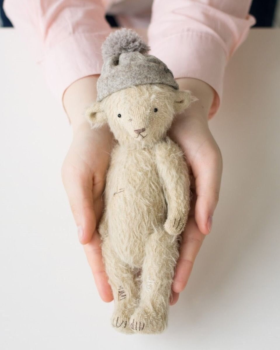 Teddy Bear Sewing Pattern for a Traditional, Mohair, Cotter Pin Jointed ...