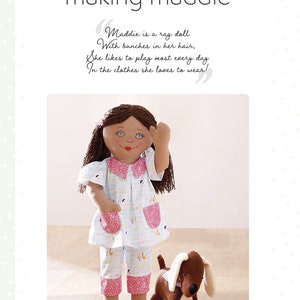 Rag Doll Debbie Shore Sewing Pattern Book Sewing Maddie Has Full Size ...