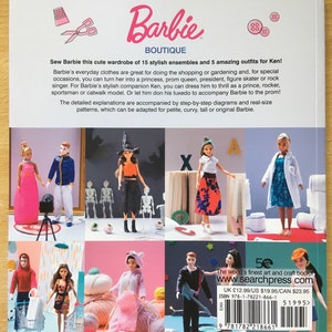 Barbie Boutique Book by Annabel Benilan 15 Sewing Patterns for Barbie ...