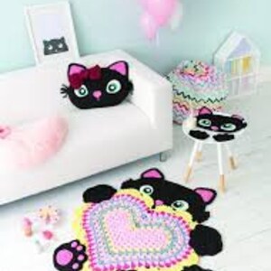 Crochet Pattern Animal Rugs by Ira Rott Book Panda Elephant - Etsy