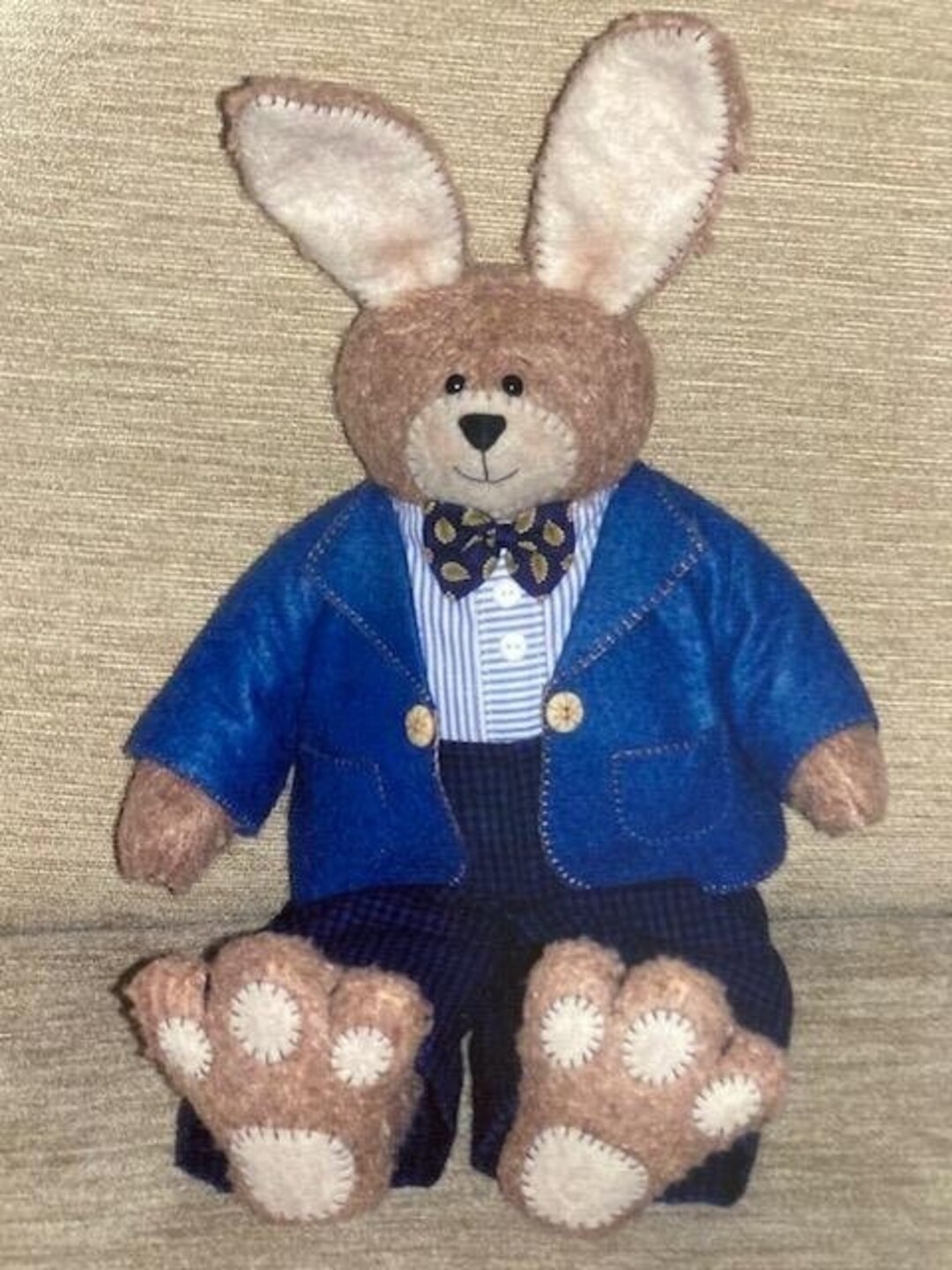 Sewing Pattern for Toy Rabbit and Clothes Jointed Bunny Rabbit Full ...