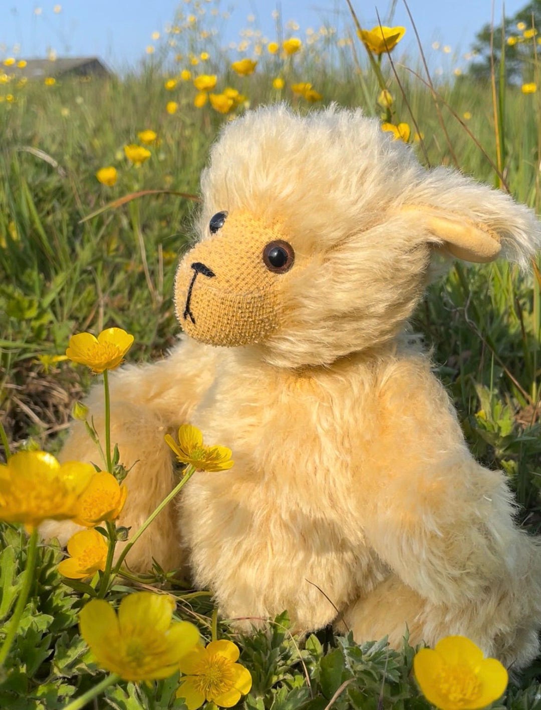 Toy Teddy Bear Sewing Pattern or Complete Kit to Make 28cm Mohair Bear ...