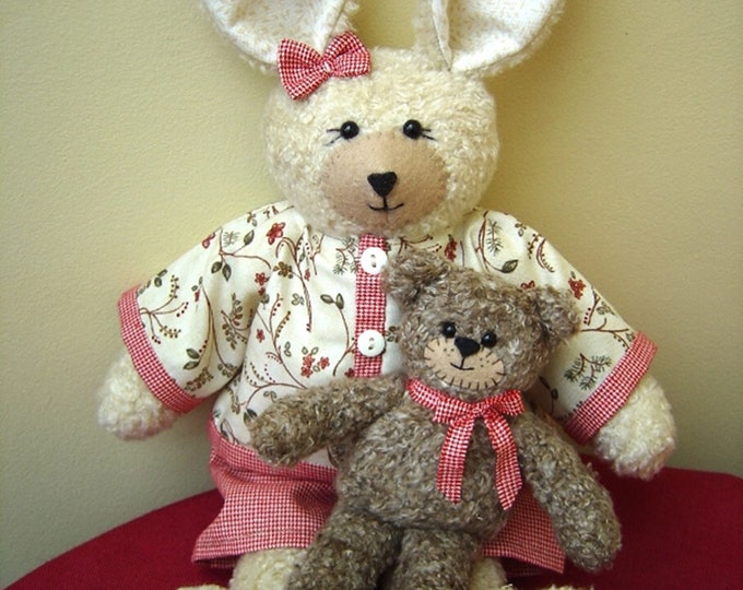 Teddy Bear Sewing Pattern for a Traditional Mohair, Cotter Pin Jointed ...