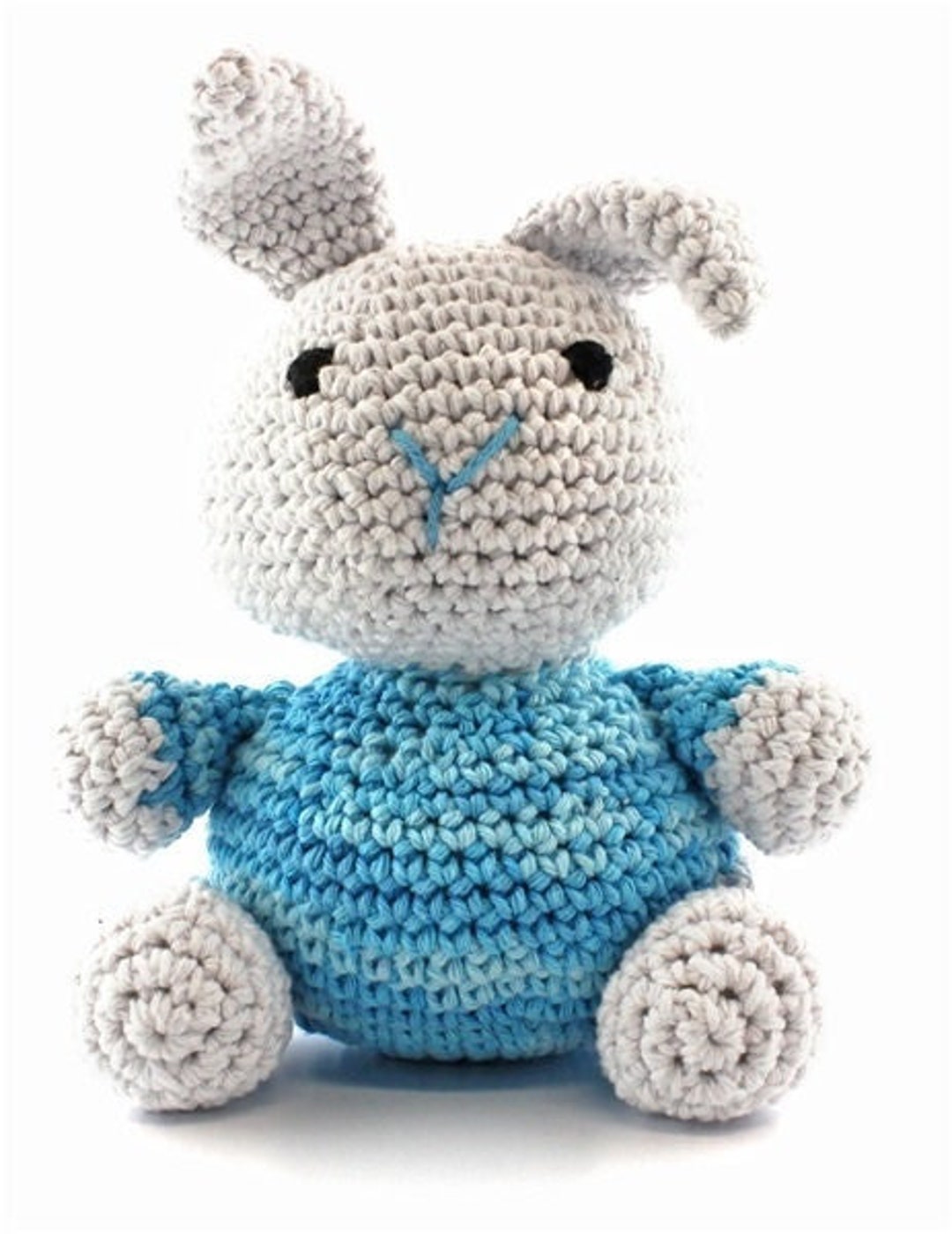 Hoooked Nila Bunny Rabbit Crochet Kit & Pattern Blue Pale - Etsy