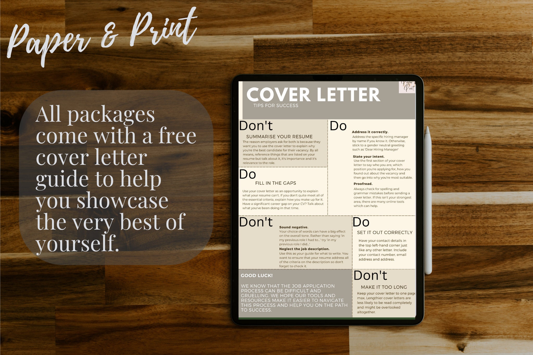 Cover Letter Template Google Docs, Microsoft Word, Mac Pages Including ...