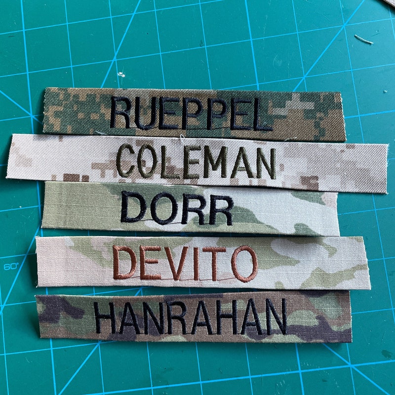 Military Name Tape - Etsy
