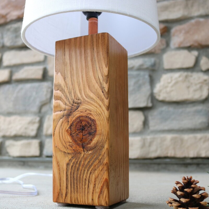 Small Wood Lamp - Etsy