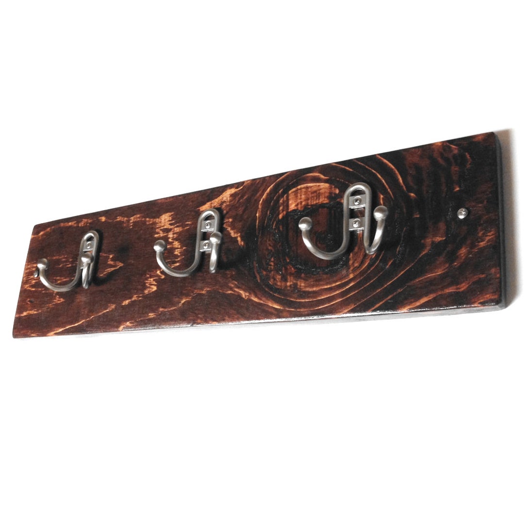 Rustic Coat Hooks Rack Wood Coat Rack Wall Mounted Decor - Etsy