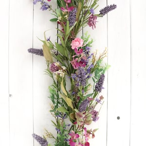 Summer Wildflower Garland: Faux Flowers Garland Decor Bridal Shower ...