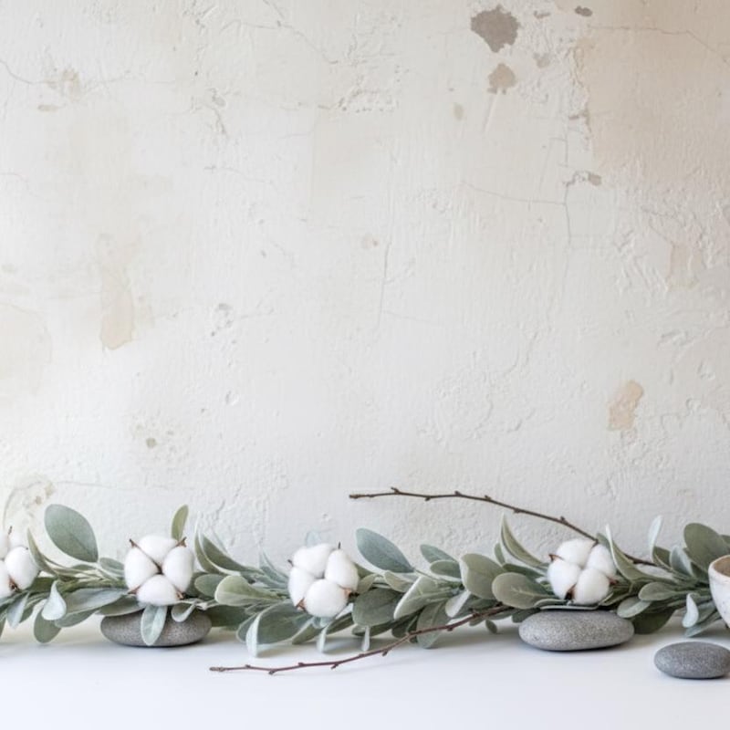 Neutral Garland Fireplace - Etsy