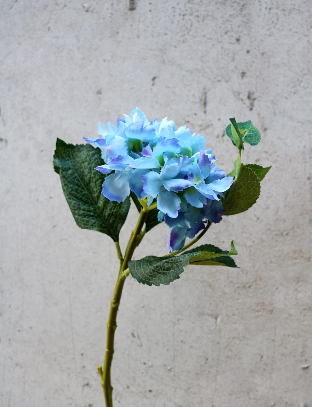 Hydrangea: Artificial Silk Blue Hydrangea Stem Wedding Decor DIY Floral ...