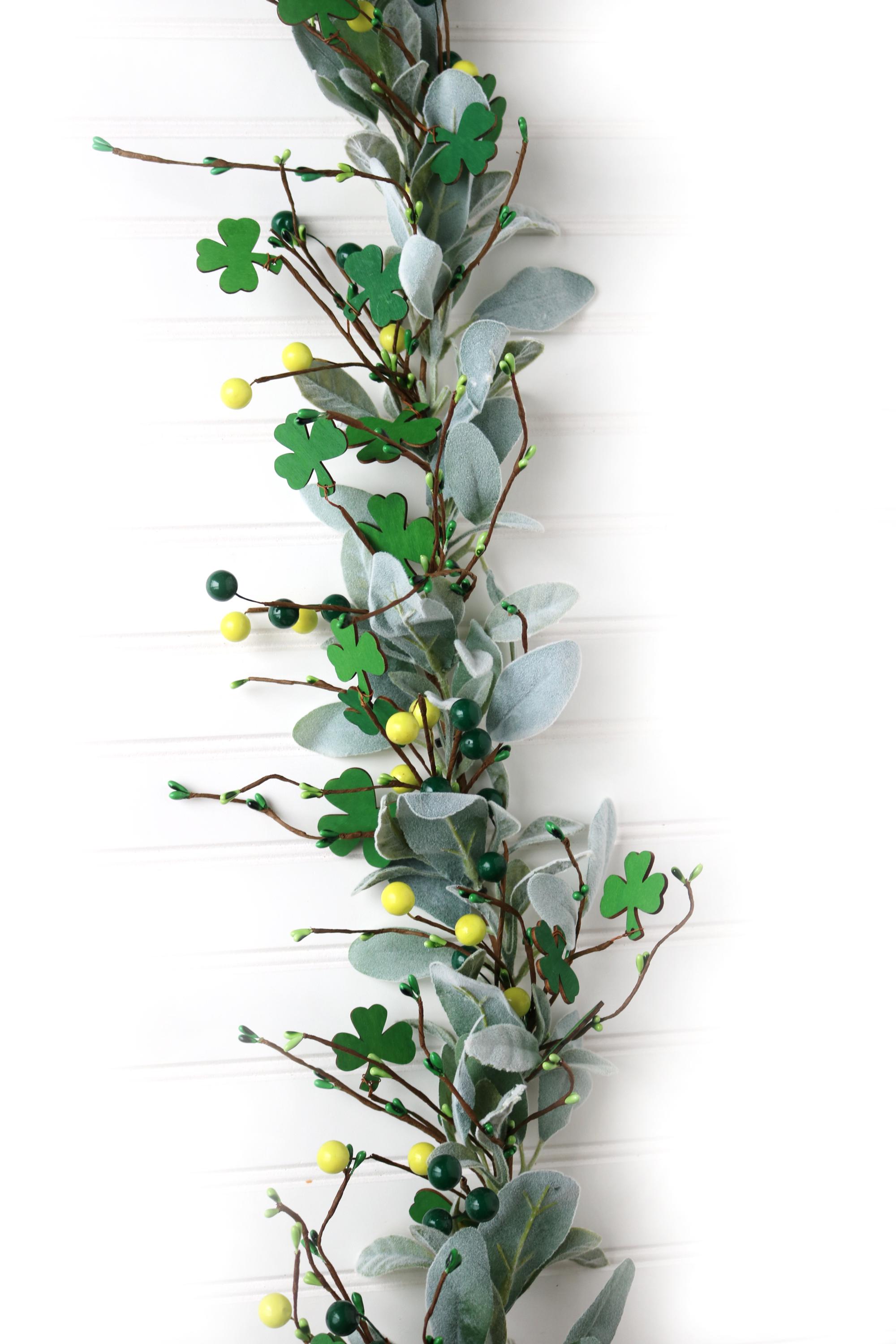 St Patricks Day Garland: St Pattys Day Decor Primitive Spring Table ...