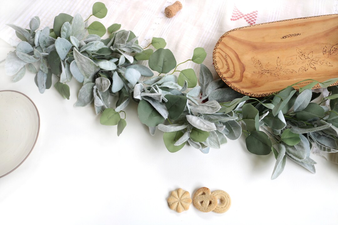 Spring Garland Greenery Garland Decor Year Round Mantle Fireplace ...