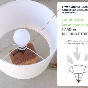 Small Wood Table Lamp | Handcrafted Solid Wood Lamp Base Custom Finish ...