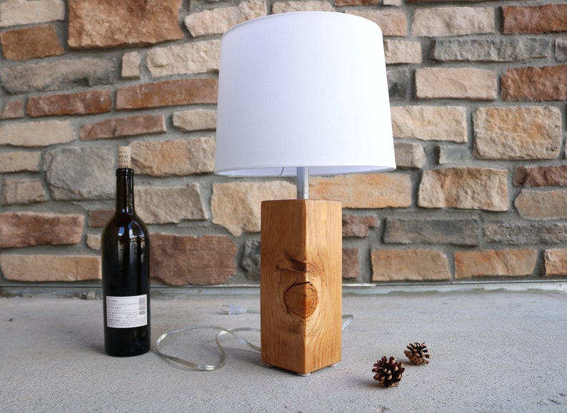 Wooden Table Lamp Handmade Natural Solid Wood Lamp Base - Etsy