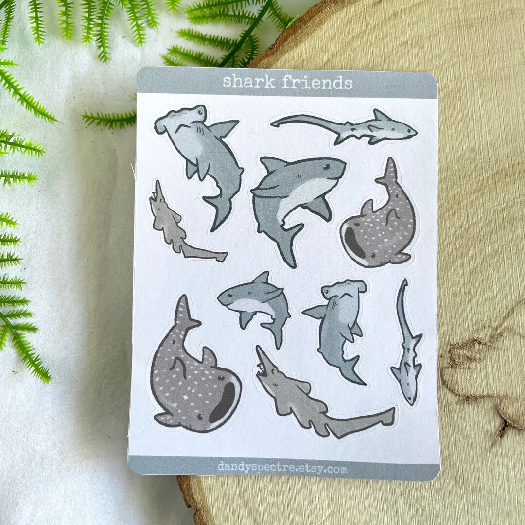 Shark Friend Stickers | Journaling, Planning, Deco - Etsy