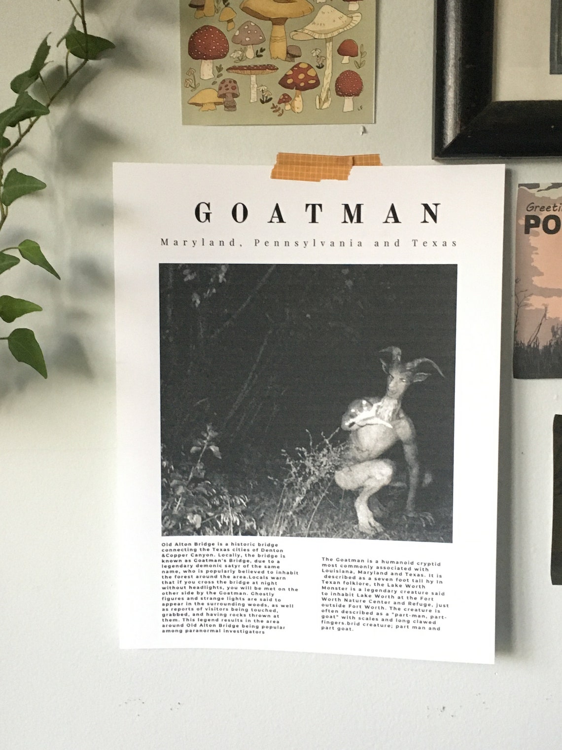 Minimalistic Cryptid Prints instant Download - Etsy