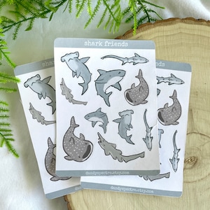 Shark Friend Stickers | Journaling, Planning, Deco - Etsy