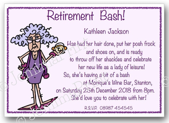 Funny Retirement Invitation Wording For Teachers