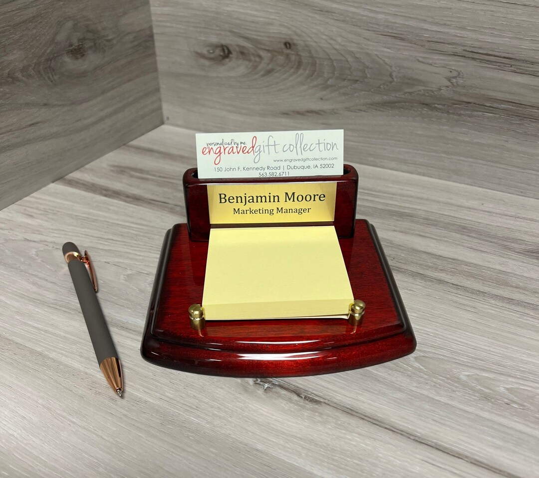 Business Card & Post-it Holder - Etsy