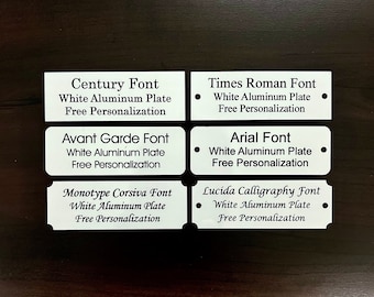 Custom Engraved 1x3 Silver Plate Adhesive Backing - Etsy