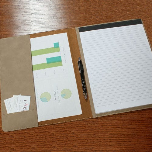 Handwritten Portfolio With Notebook Pocket & Pen Holder - Etsy