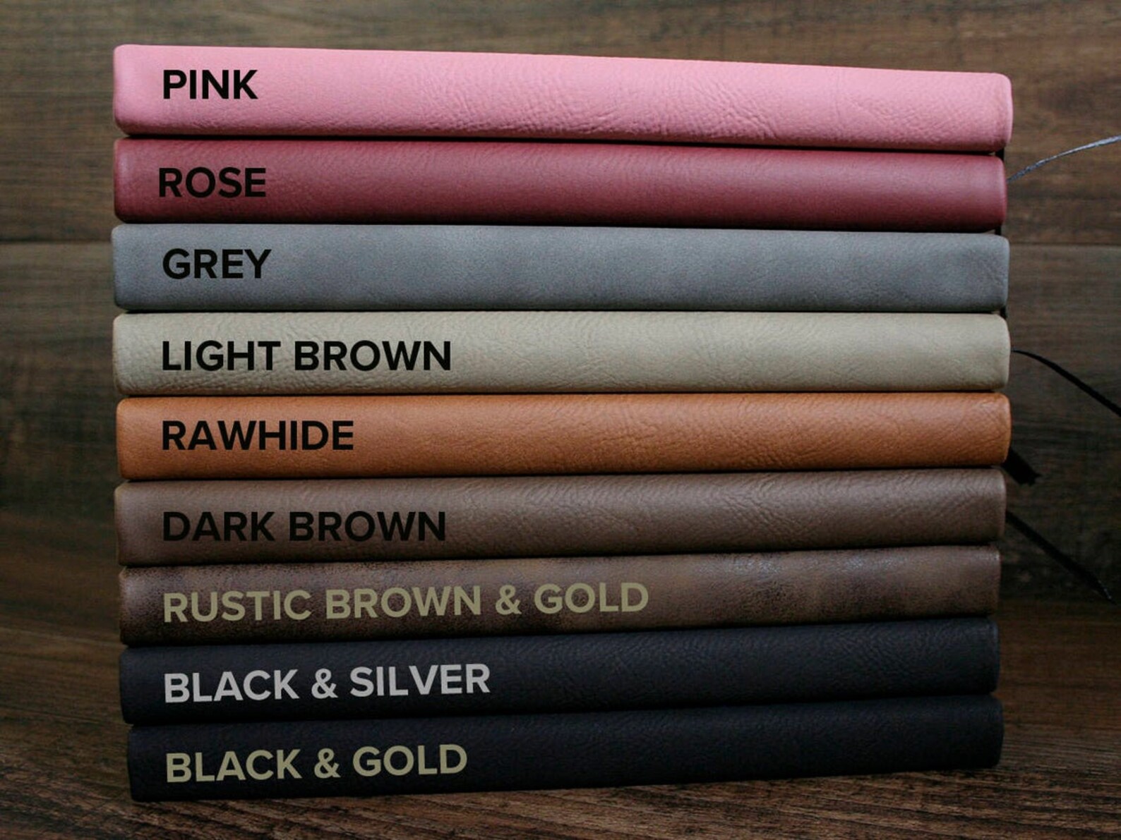 Personalized Leatherette Lined Journal With Cursive Name, Personalized ...