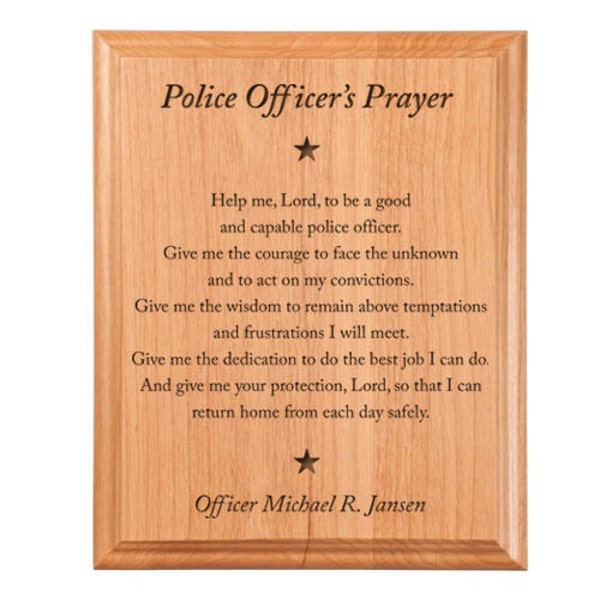 Police Officers Prayer Sign - Etsy