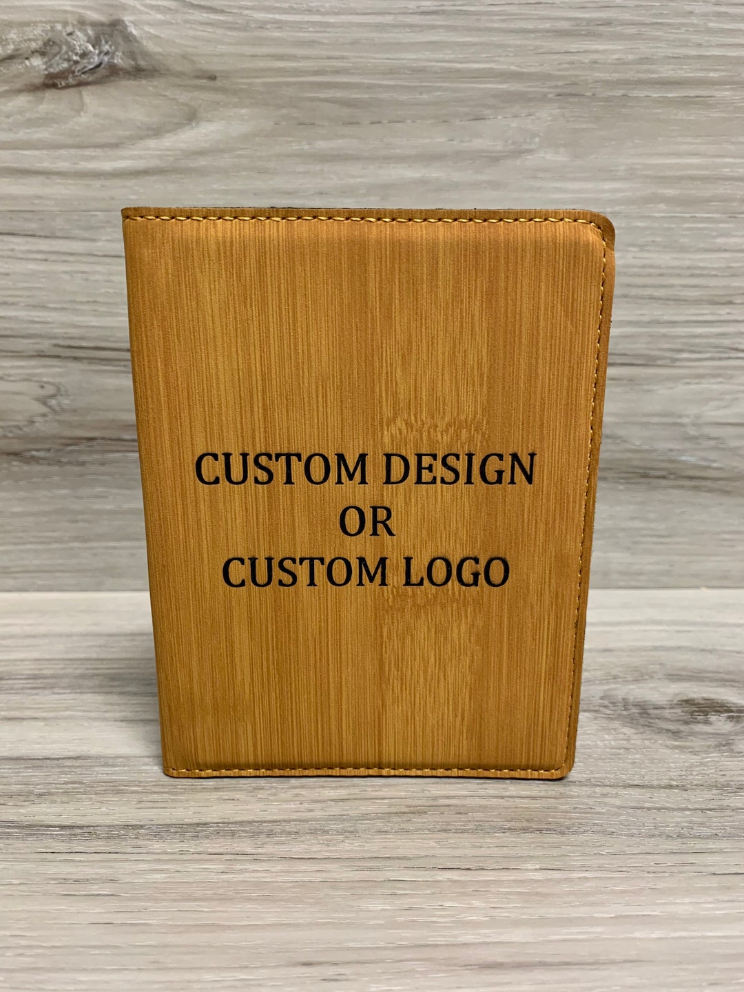 Personalized Logo Leatherette Passport Holder, Traveler Gift - Etsy