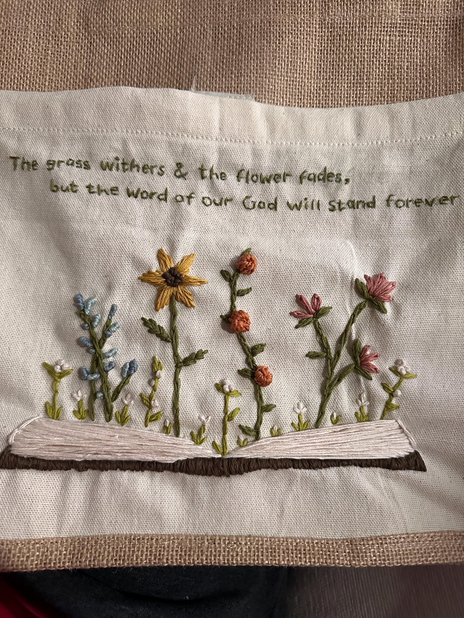 Embroidered Bible Bag - Etsy