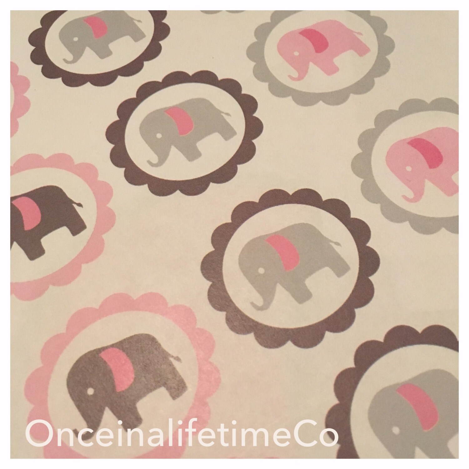 DIGITAL Pink Baby Elephant Shower Centerpiece Onesie Set Instant ...
