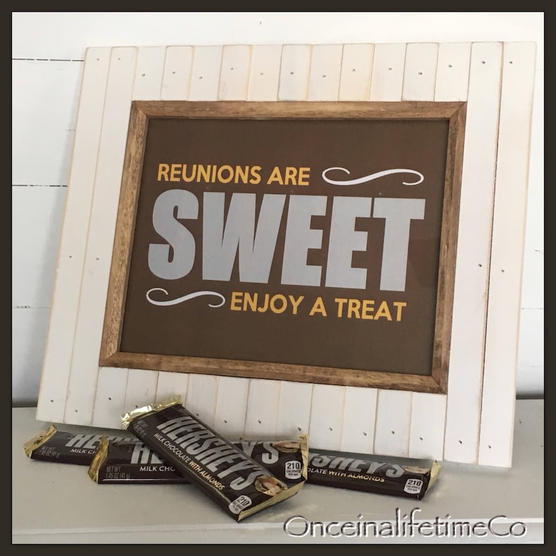 DIGITAL Reunions Are Sweet Enjoy a Treat Family Reunion Sign 8x10 ...